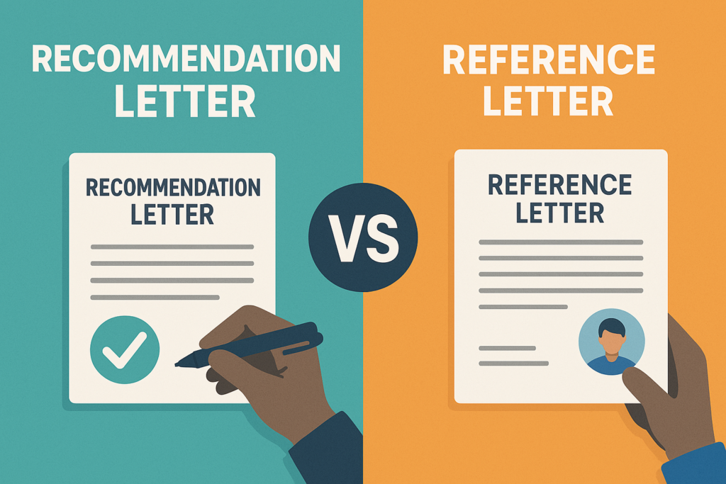Recommendation Letter vs Reference: Key Differences Explained